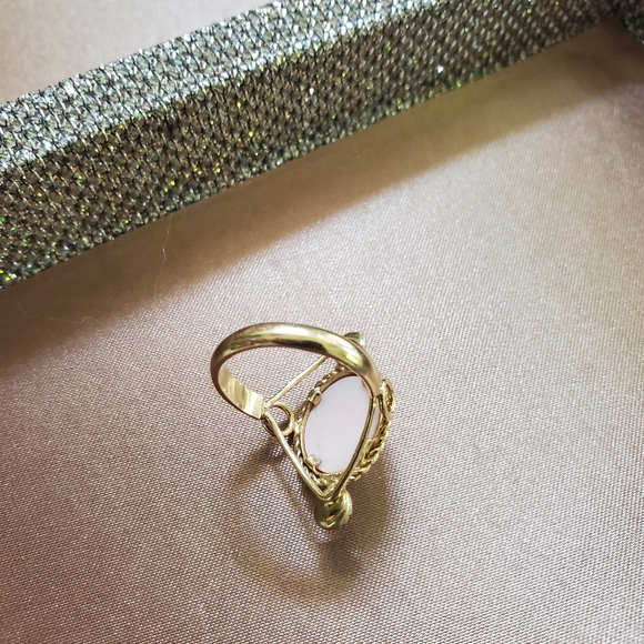 Jewelry | Vintage 14k Gold Cameo Ruby Ring | Poshmark